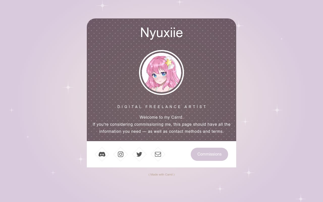 Nyuxiie's Carrd